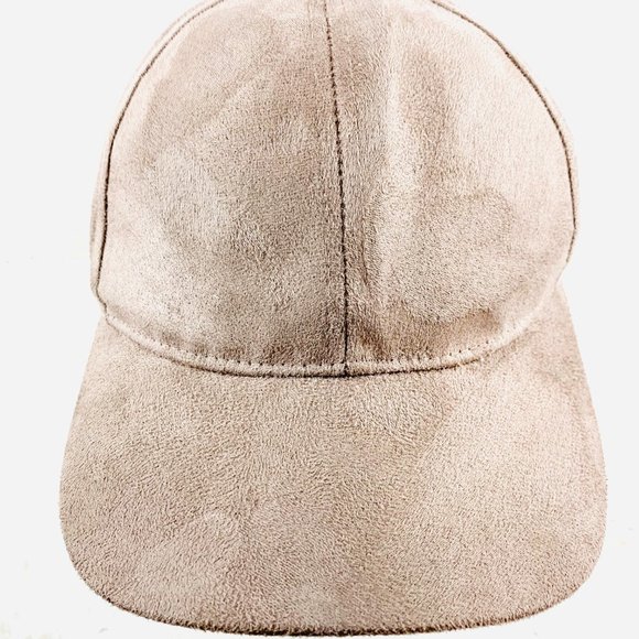 H&M | Accessories | H M Size 58 Cmtan Suede Look Baseball Hat | Poshmark
